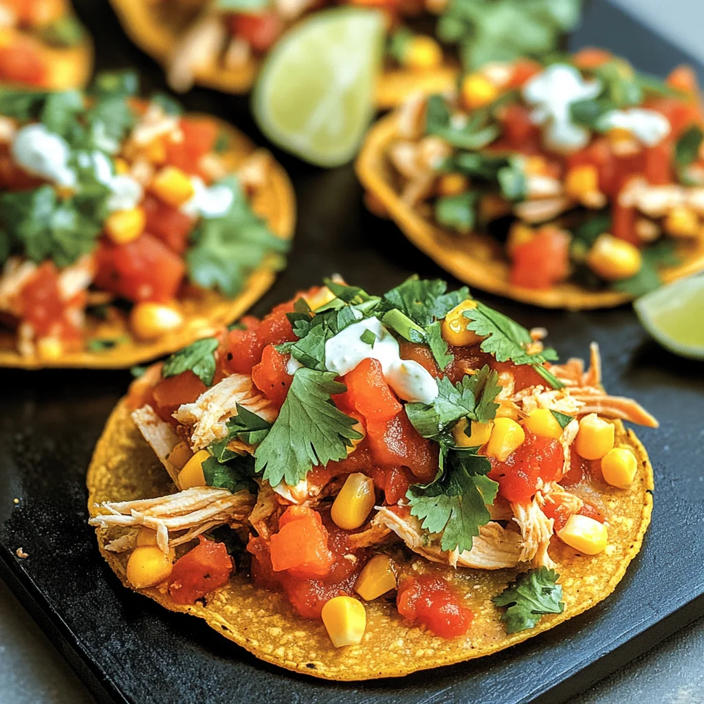 Mexican Rotisserie Chicken Tostadas - The Irresistible Comfort Dish